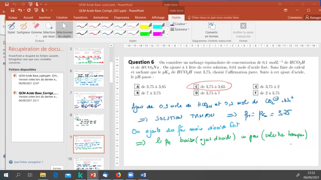 Plateforme vidéo de l'université de Montpellier (Pod) - Corrigé_Qcm ...